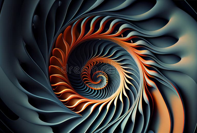 Abstract Background with Dnk Spiral. Illustration Generative AI Stock ...