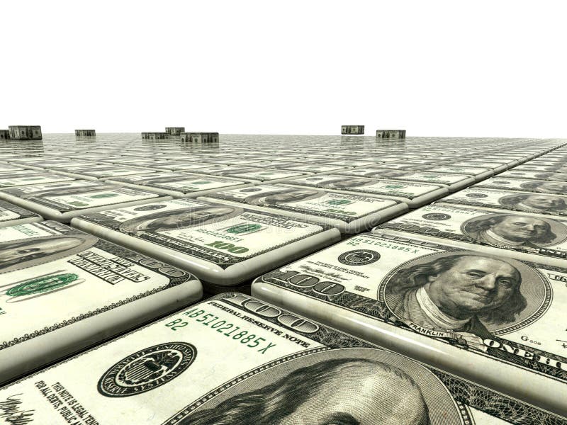 Abstract Background from Dollars Stock Illustration - Illustration of ...