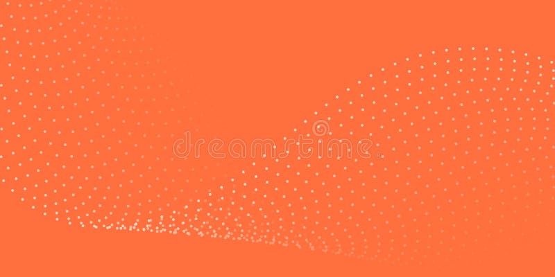 Abstract Background with Waves and Lines. Orange Color Stock ...