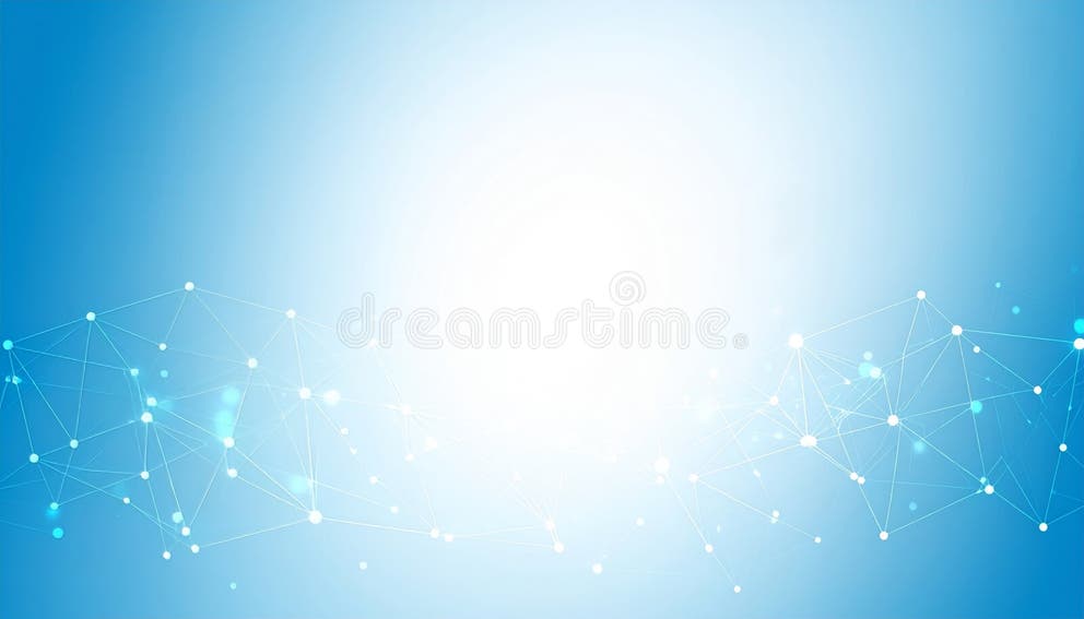 Abstract Background Dotted and Connection Line, Glow and Blur Effect ...