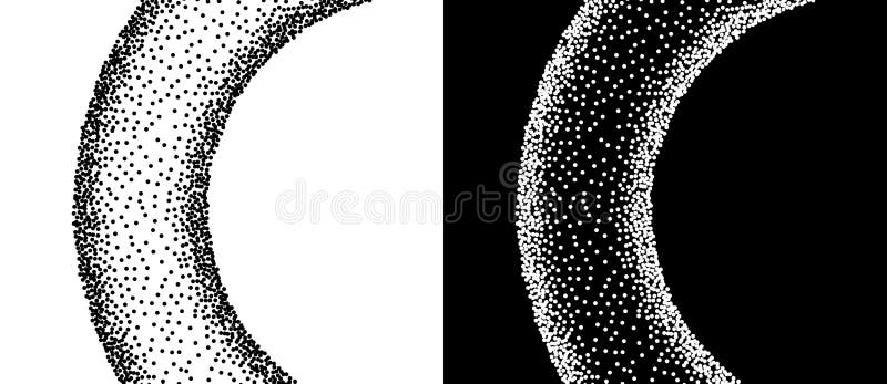 Abstract Background with Dotted Line. Landing Page with Stipple Dots ...