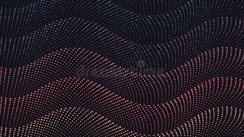Abstract Background with Dotted Wave Pattern Stock Vector ...