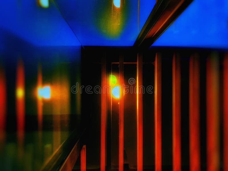 Abstract Background. Downlight Ray from Ceiling Stock Illustration ...
