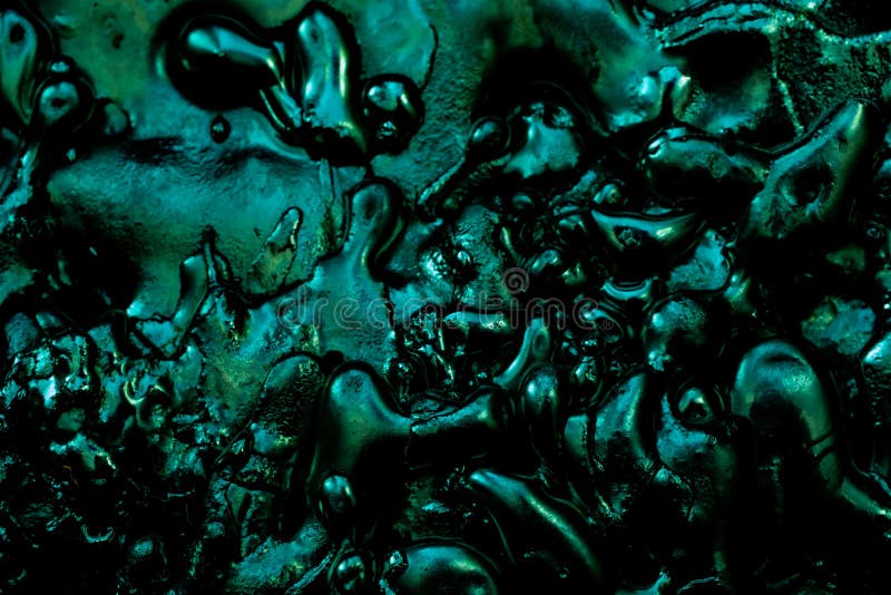 Abstract Background of Drops of Solidified Metal Stock Image - Image of ...