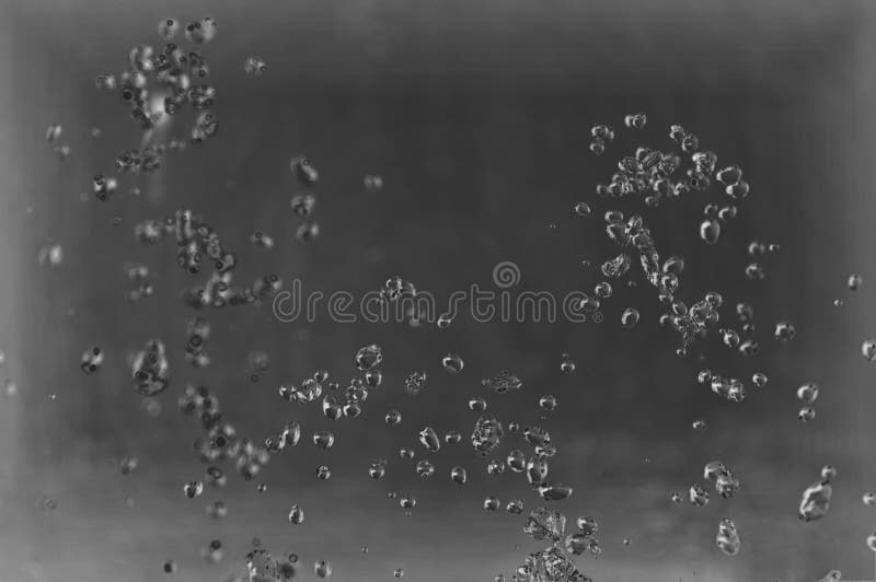 Abstract Background, Drops of Water Splash in the Air on a Dark ...