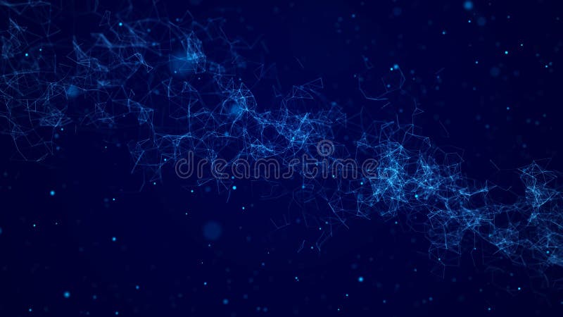 Abstract Background of Dust Particles. Illustration of the Cosmos. 3d ...