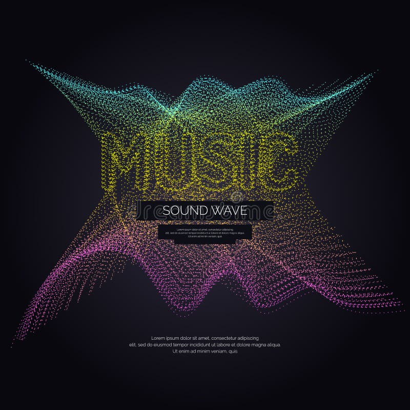 Dynamic Music Abstract stock illustration. Illustration of concert ...