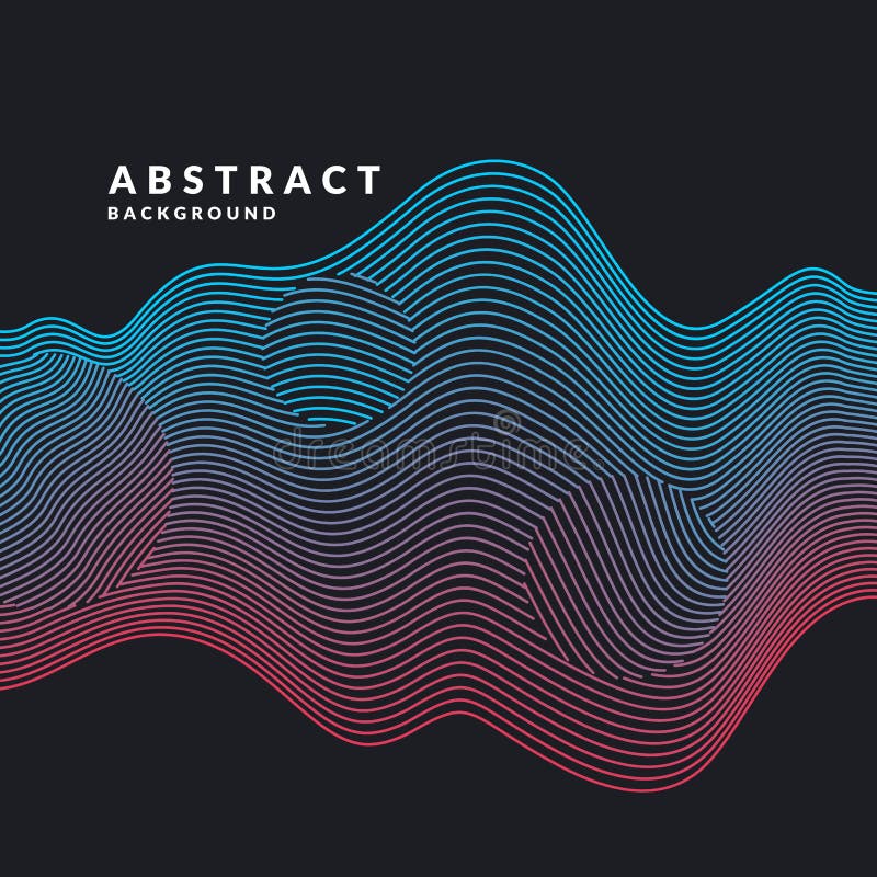 Abstract Background with Dynamic Waves. Vector Illustration Stock ...