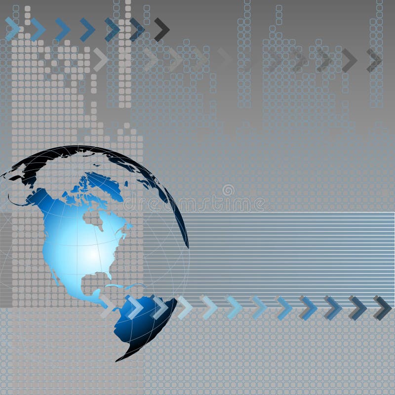 Abstract Background with Earth Stock Vector - Illustration of business ...