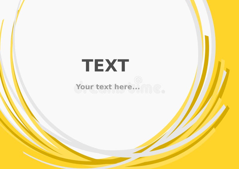 Abstract Yellow Arcs Vector Shapes for Text Background Stock Vector ...