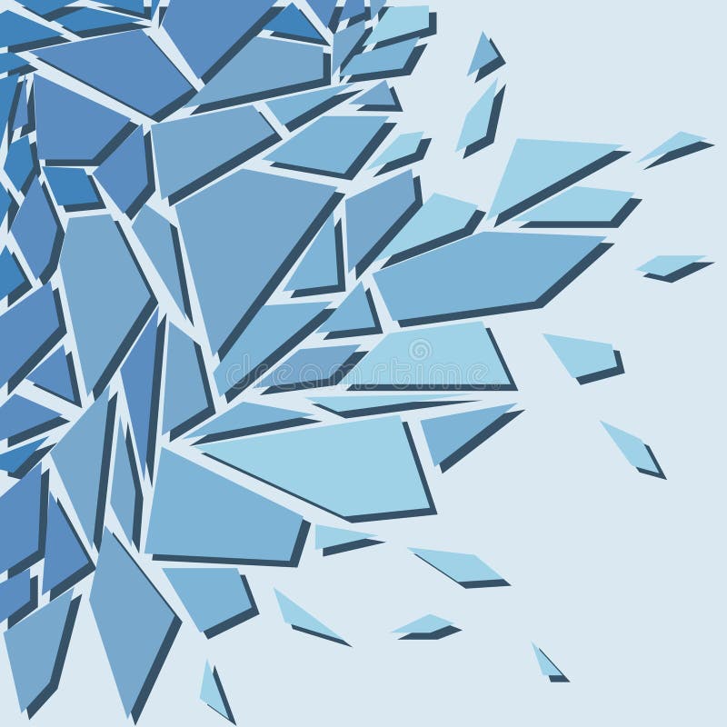 Abstract Background. the Effect of Broken Glass Stock Vector ...