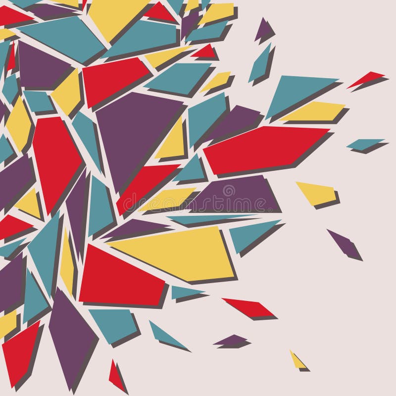 Abstract Background. the Effect of Broken Glass Stock Vector ...