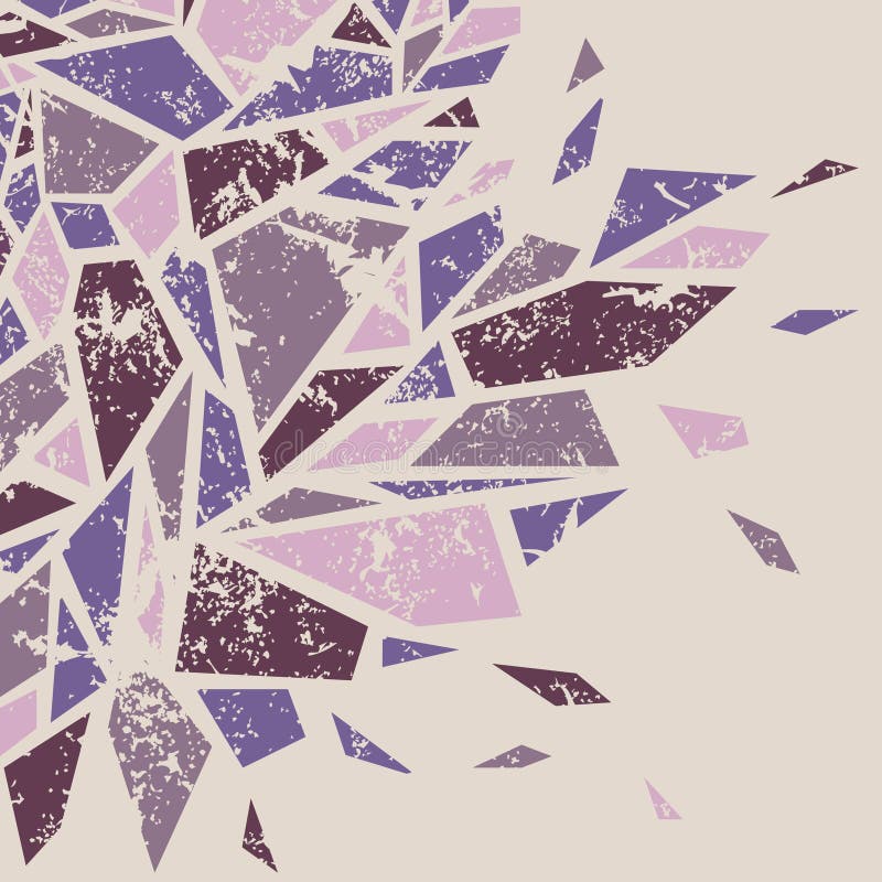 Abstract Background. the Effect of Broken Glass Stock Vector ...