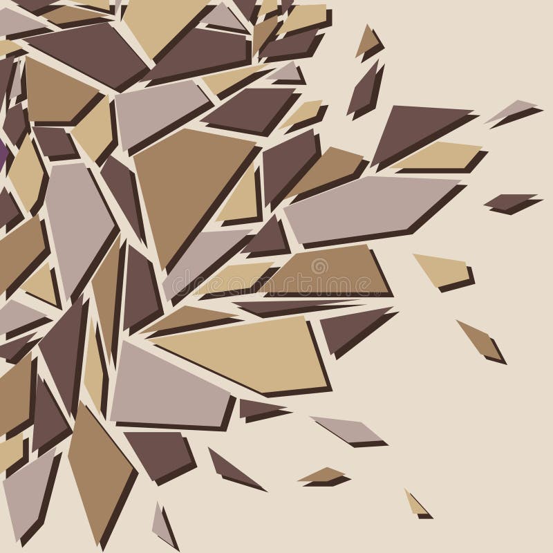 Abstract Background. the Effect of Broken Glass Stock Vector ...