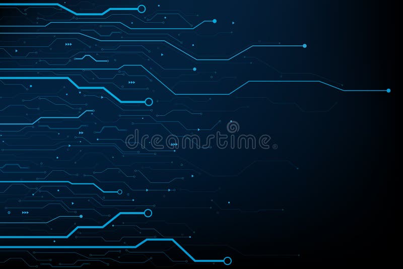 Abstract Background Electronic Print Circuit Dot and Line 012 Stock ...
