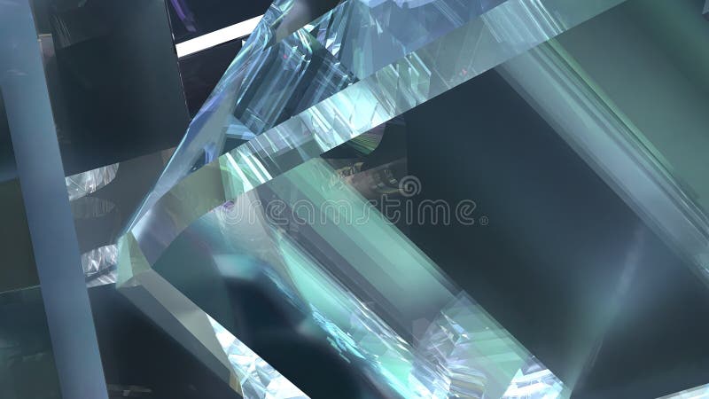 Glass Prism Refraction and Reflection Crystal Elegant Modern 3D ...