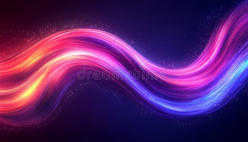 Abstract Background, Elegant Smooth Gradient Curve in Vibrant Colors on ...