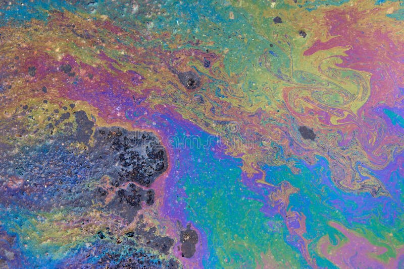 Abstract Background from Engine Oil or Gasoline, Stock Image - Image of ...