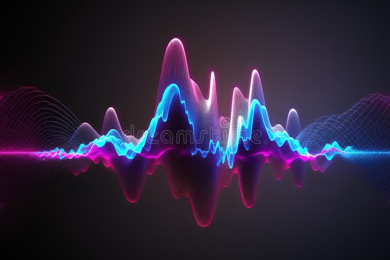 Abstract Background with Equalizer Effect. Generative AI Stock ...