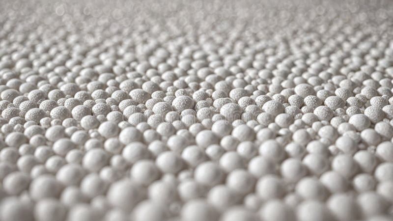 Abstract Background of Evenly Spread Small White Spheres, Creating a ...