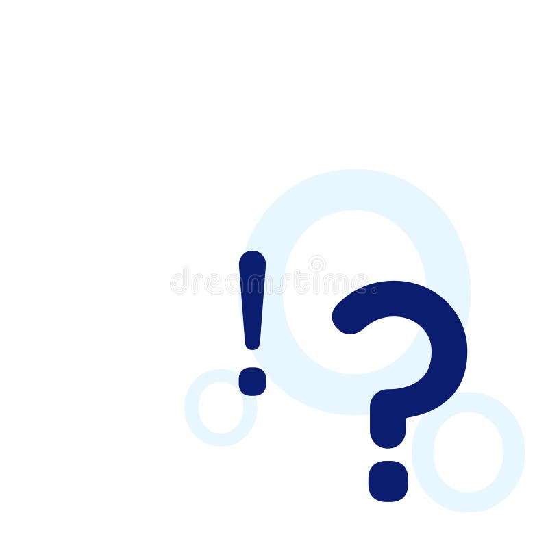 Abstract Background, Exclamation Mark and Question Mark, Graphic Design ...