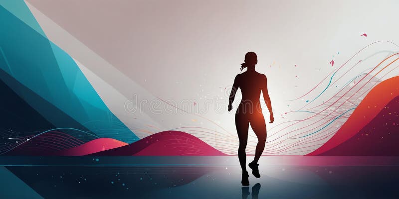 Abstract Background for Exercise Website Ai Generated Stock ...