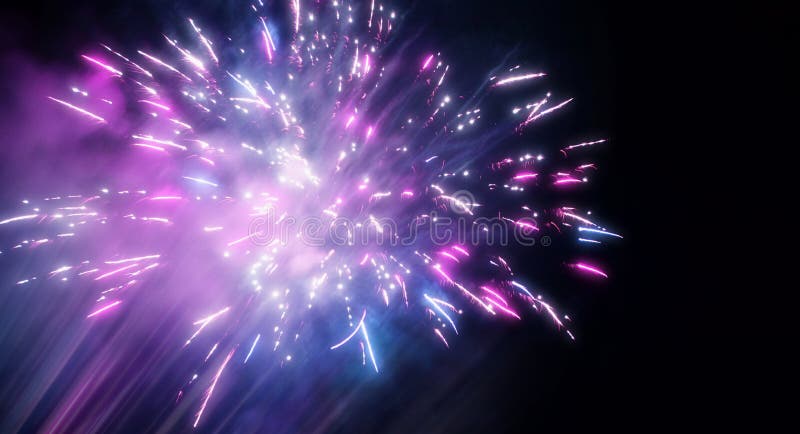 Abstract Background with Exploding Firework Stock Photo - Image of ...