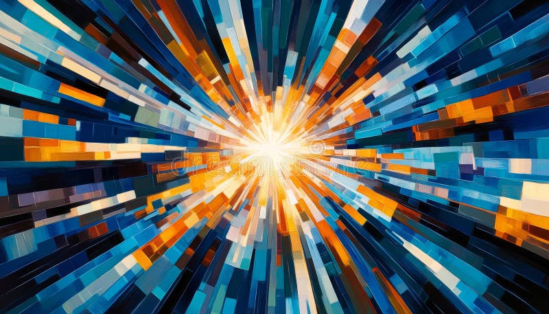 Abstract Background, Explosion of Colors, Colorful Rays of Light from ...