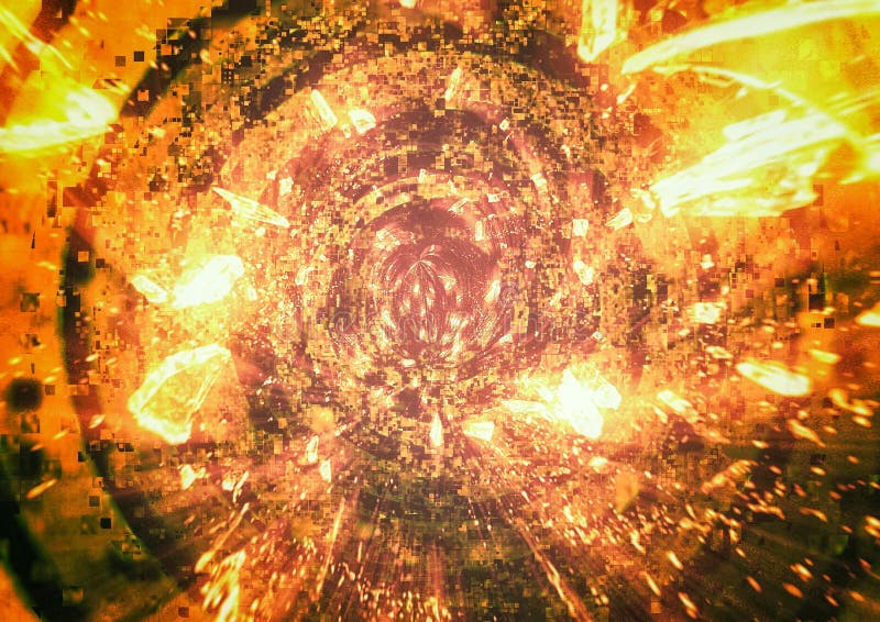 Abstract Background with Explosion and Flying Debris Stock Image ...