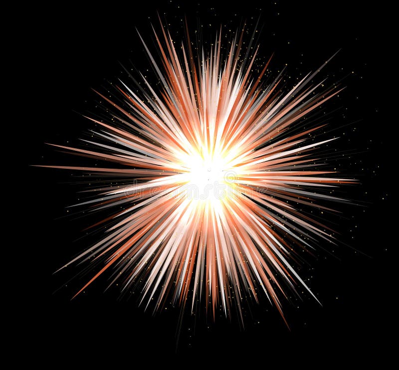 Abstract Background Explosion from Lines and Particles. Radial ...