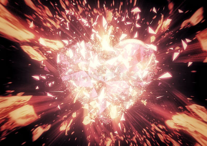 Abstract Background with Explosion and Scattering Light Fragments Stock ...