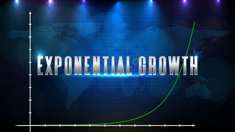 Background of Exponential Growth Chart Graph Stock Vector ...