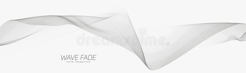 Abstract Background with Faded Line Waves. Warped Waveform. Stock ...