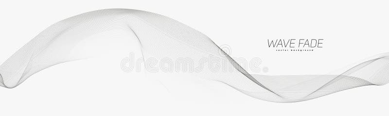 Abstract Background with Faded Line Waves. Warped Waveform. Stock ...