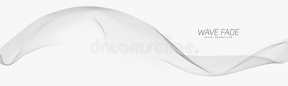 Abstract Background with Faded Line Waves. Warped Waveform. Stock ...