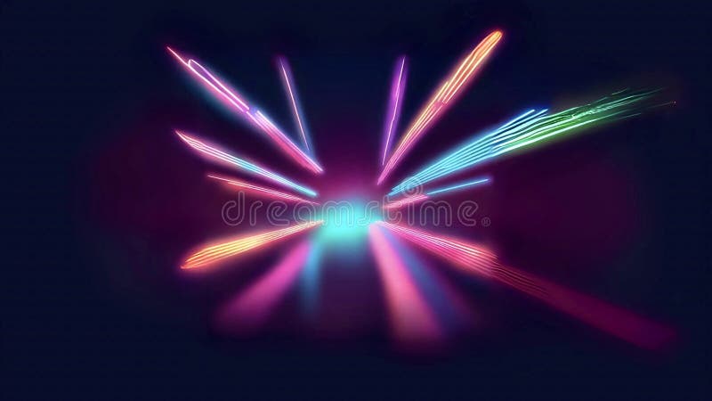 An Abstract Background with Colorful Light Beams and Rays Stock ...