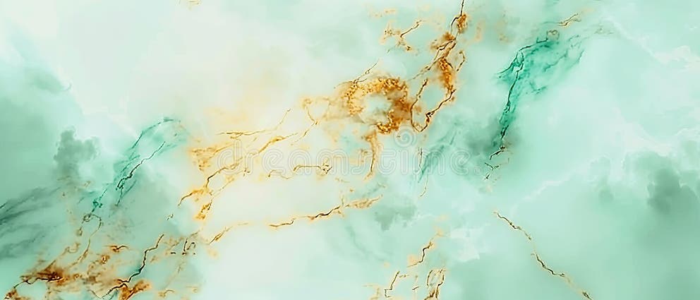 Elegant Abstract Mint Marble Texture with Gold Veins Background Design ...