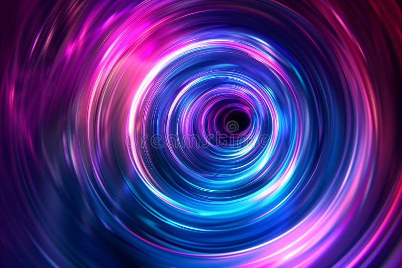 Vibrant Abstract Circular Light Effects Background for Design Projects ...