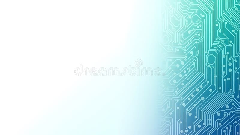 Abstract Background Featuring a Circuit Board Design with Blue and ...