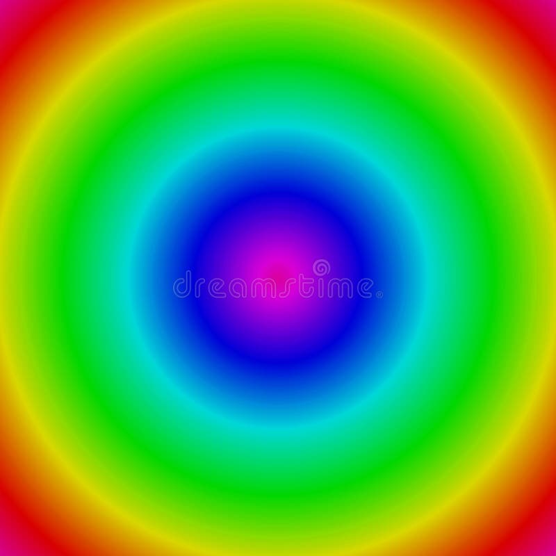 Abstract Background Featuring Colorful Circles with Gradient Rainbow ...
