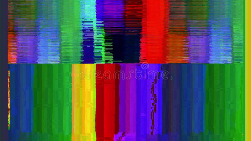 Digital Signal Showing Colorful Stripes Interference Pattern Stock ...