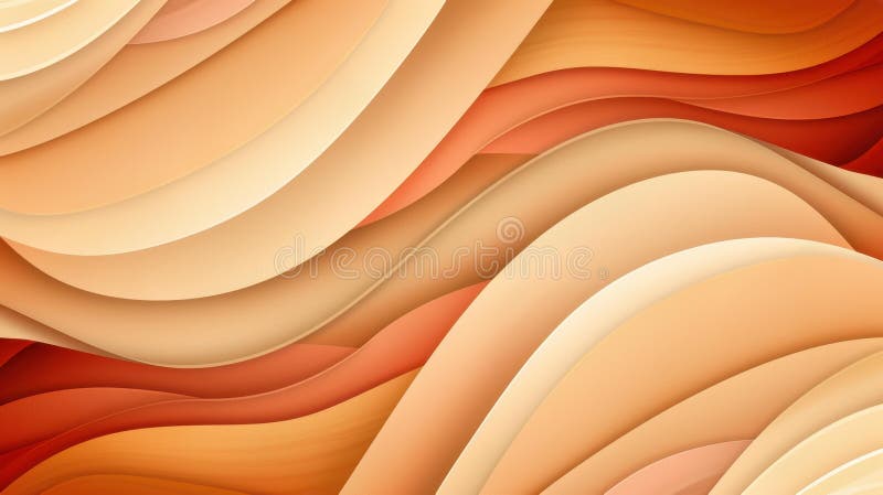 Abstract Background Featuring Curved Lines in Beige and Brown Tones ...
