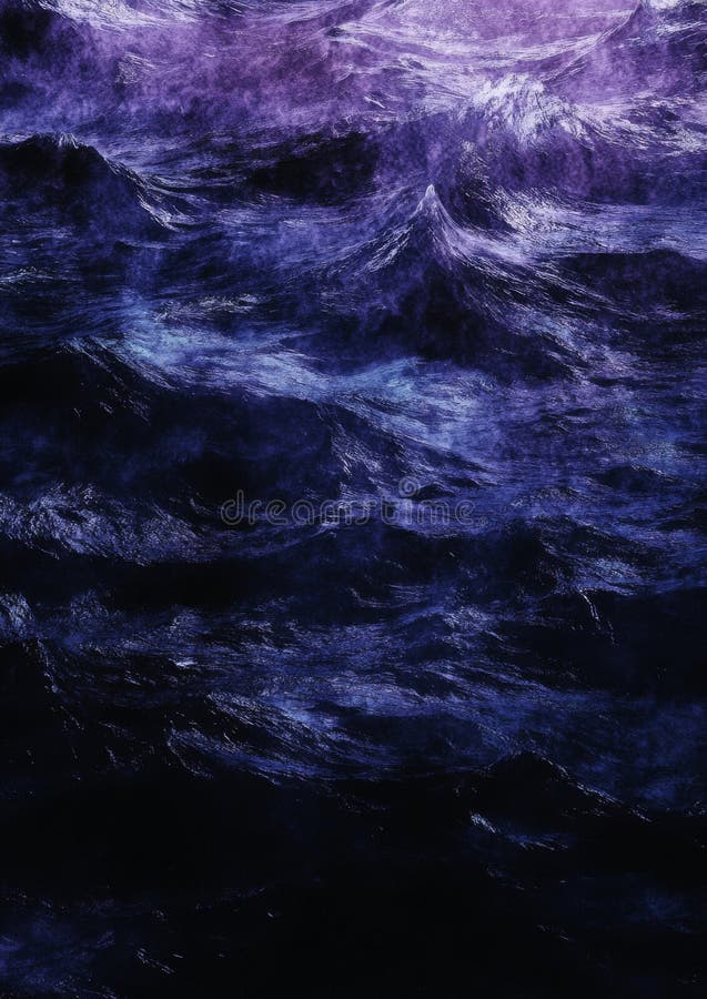 An Abstract Background Featuring a Deep, Dark Blue Watercolor Texture ...