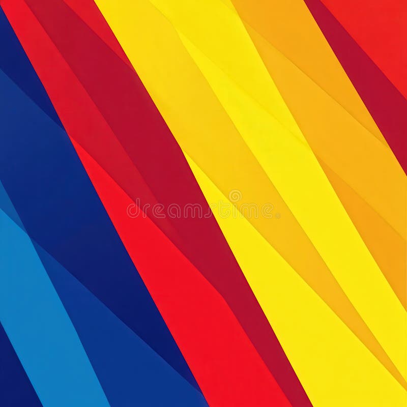 Abstract Background Featuring Diagonal Stripes of Blue Red and Yellow ...