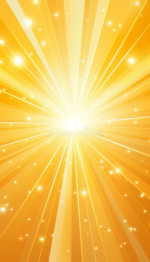 Abstract Background Featuring Golden and Yellow Sun Rays Symbolizing ...
