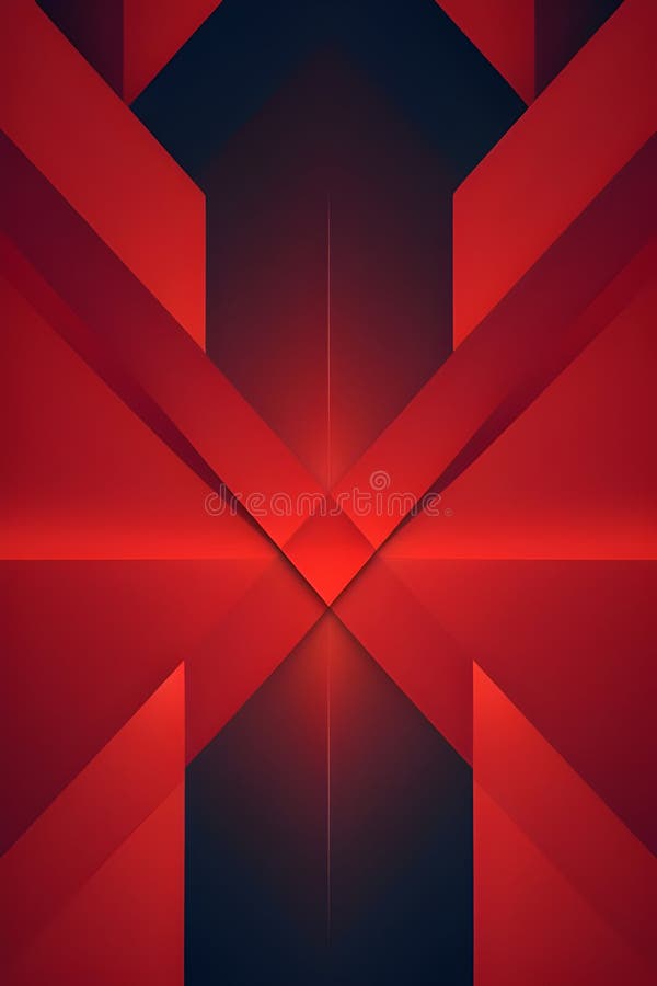 Red Geometric Design Abstract Background Stock Illustration ...