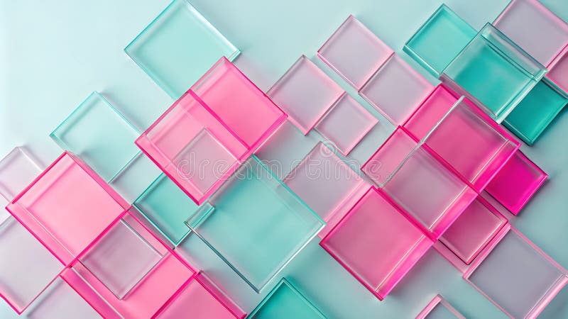 Abstract Background Featuring Layered Transparent Shapes - Stylish ...