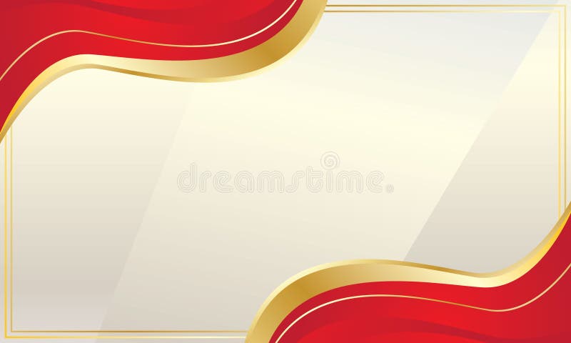 Red Gold Wave Abstract Background for Certificate Images Stock Vector ...