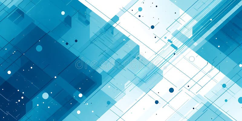 Abstract Background Featuring Light Blue Geometric Shapes and ...