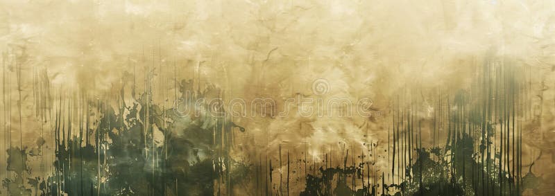 Grunge Abstract Background in Muted Gold and Dark Green Tones. Texture ...